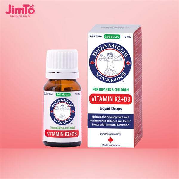 Vitamin K2+D3 BioAmicus 10ml (0M+) tại Shop Jim Tồ
