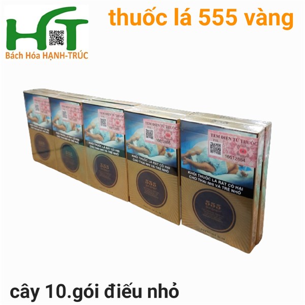 Thuốc Lá 555 vàng gói 20.điếu nhỏ