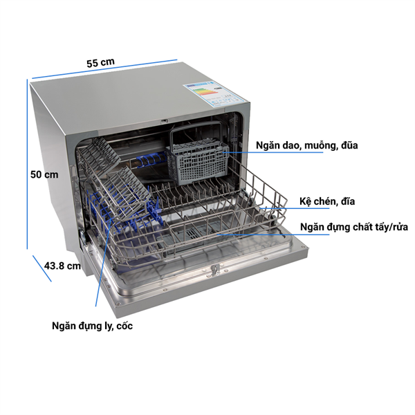 Máy rửa chén Junger DWJ-101 2020 - THÁI LAN 6 BỘ - Ở đâu rẻ hơn hoàn ...