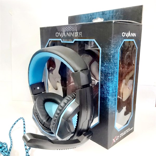 Tai Nghe chụp gaming Ovan X2 Gaming có mic - xanh đen - Tin Học Tuyết Sơn