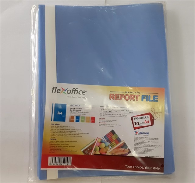 Bìa Report File A4 Flexoffice FO-RFA4 - phân phối tại Tuyết Sơn