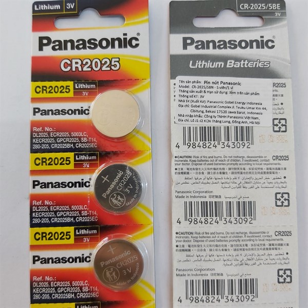 PIN CMOS PANASONIC CR2025 3V