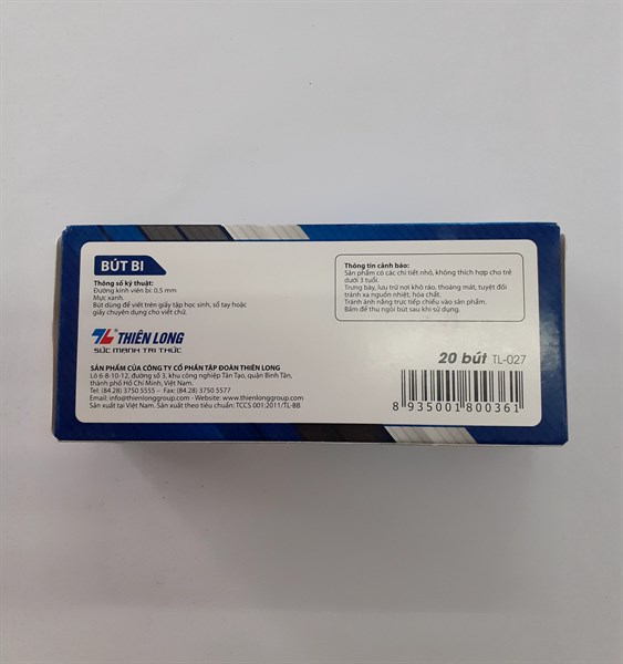 Bút Bi Thiên Long TL-027 - Phân phối tại VPP Tuyết Sơn