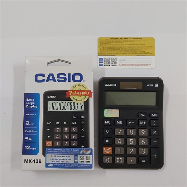 Máy tính CASIO MX-12B Chính hãng - phân phối tại VPP Tuyết Sơn