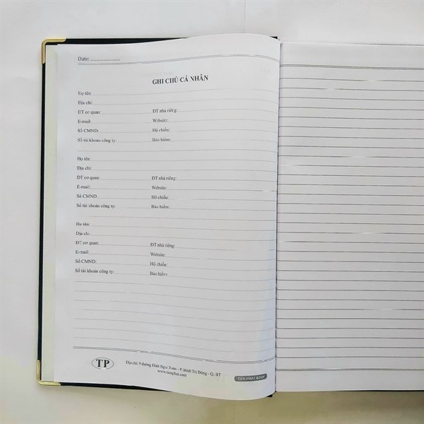 Sổ Da A4 CK10 (192T) (70Gsm) 290 x 210 mm (Thùng 25q) - phân phối tại ...