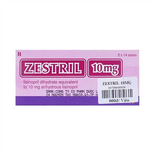 Zestril 10mg - Nhà thuốc Khánh Trang