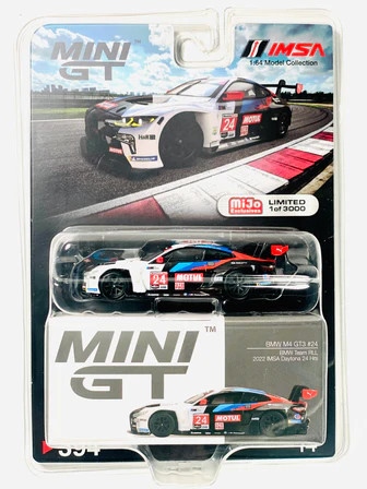 MiniGT Card Mỹ #394 BMW M4 GT3 # 24 Team RLL 2022 Daytona