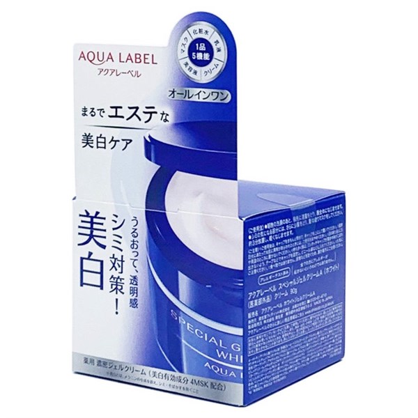 Kem Dưỡng Da Shiseido Aqualabel 5in1 Special Gel Cream White 90g Japan