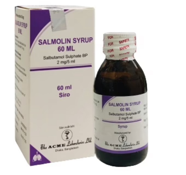 Salmolin Salbutamol 2mg/5ml Dhaka Banglades tại shopthuocsi