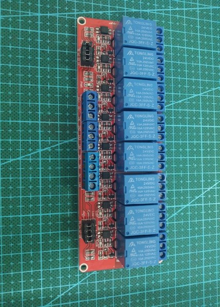 Module Relay 8 Kênh 24V-10A Âm/Dương Kích