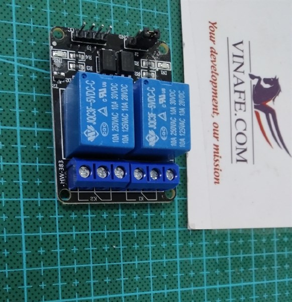 Module Relay 2 Kênh 5V 10-15A Âm Kích